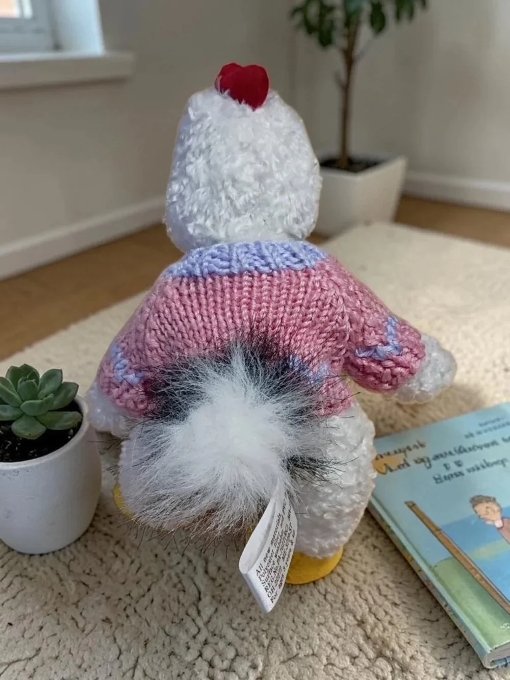 hugfun | Toys | 999 Hugfun Chicken Knitted Sweater Plushie Rare Vintage ...